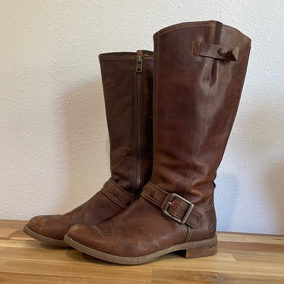 Timberland | Shoes | Timberland Tobacco Brown Leather Savin Hill Tall ...